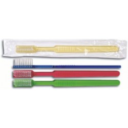 Toothbrush Prepased Cello Packs Wrapped,144/Case - Texcot